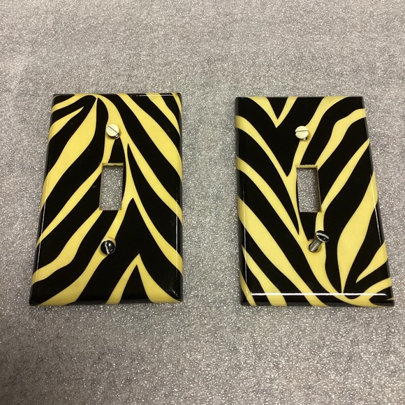 Wall Decor | Zebra Light Switch Covers Custom Ordered Qty 2 | Poshmark